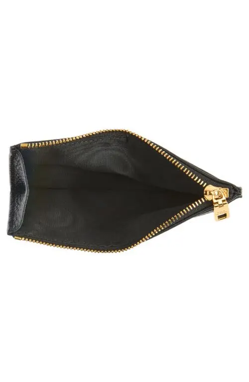 Dolce & Gabbana Nameplate Calfskin Leather Coin Purse