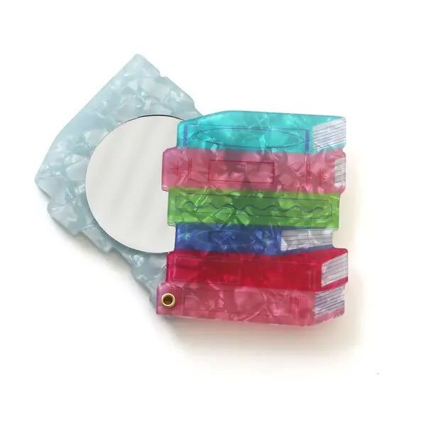 JOLLITY & CO Stack Of Books Compact Mirror