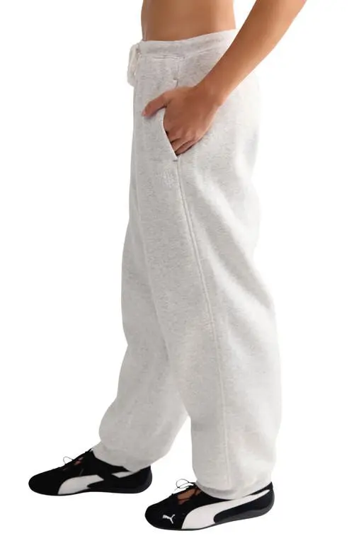 Free People Final Call Joggers - White Heather Grey