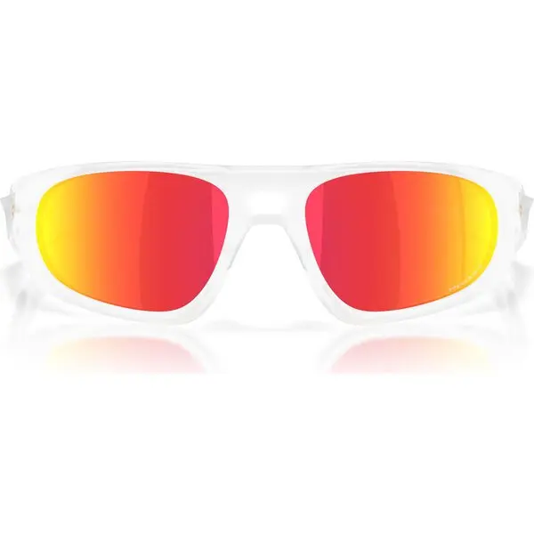Oakley Gender Inclusive Neoforma Oval Sunglasses - Matte Clear/prizm Ruby
