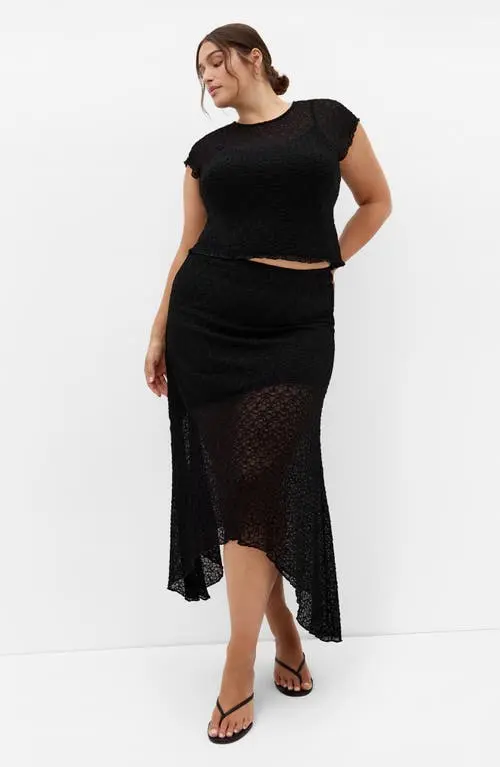 City Chic Brie Lace Knit Top