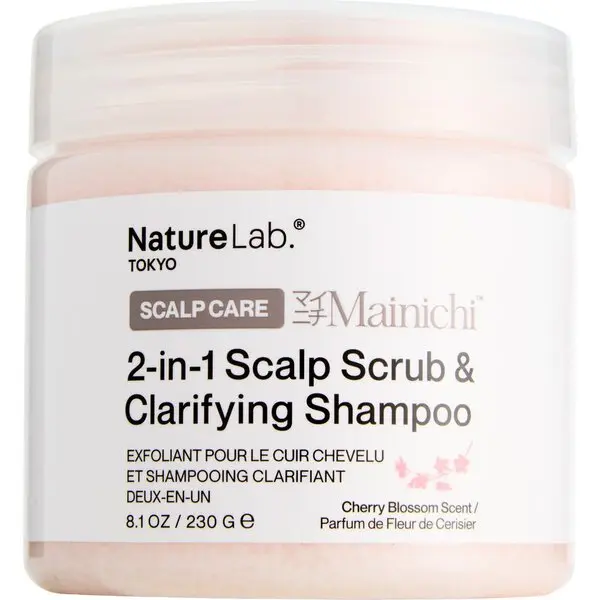 NATURELAB TOKYO Perfect Clean 2-in-1 Scalp Scrub & Clarifying Shampoo - Sakura