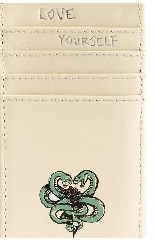 Zadig&Voltaire Zv Card Tattoo Leather Card Case