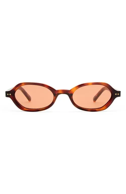 Le Specs Foundry Oval Sunglasses - Tort