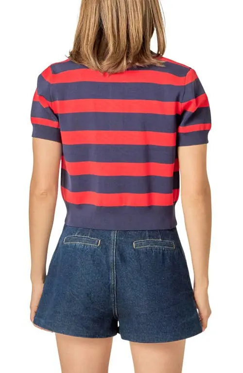 English Factory Striped Polo