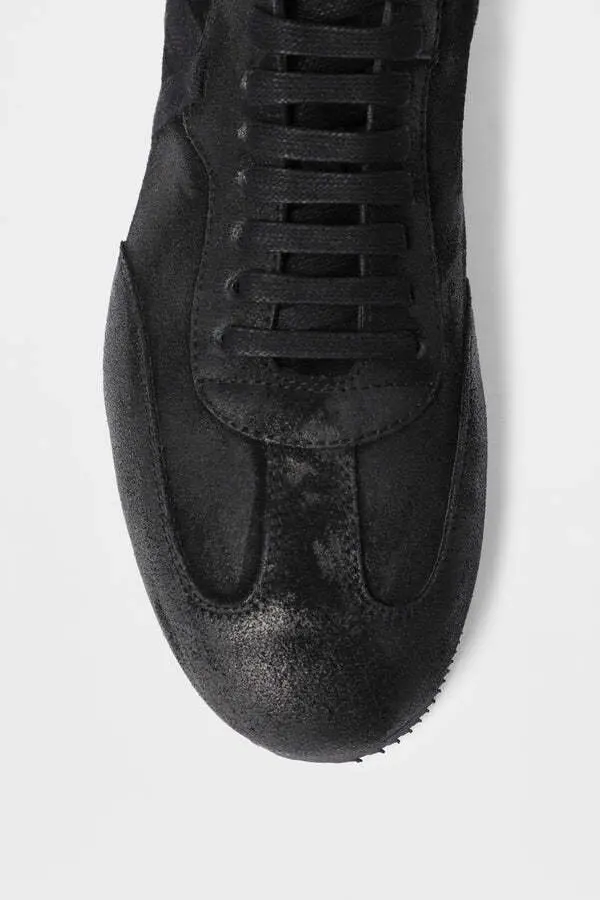 ANN DEMEULEMEESTER Fides High-top Boxing Sneakers - Black
