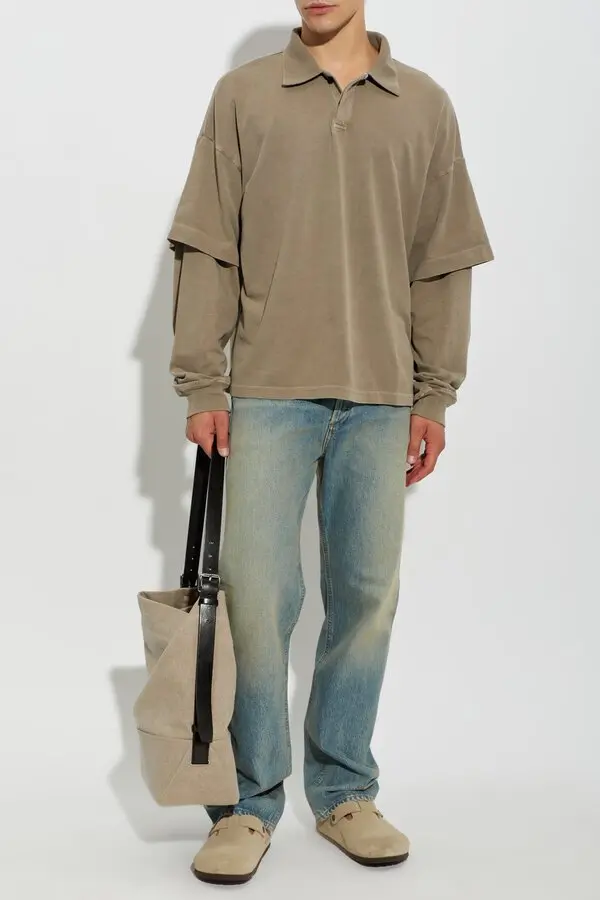 AGOLDE Long Sleeve Polo