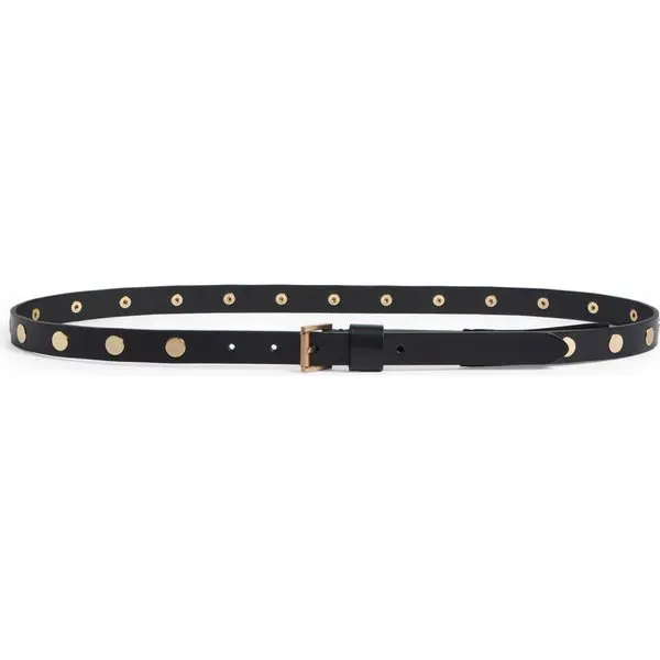 ALLSAINTS Flat Stud Leather Belt