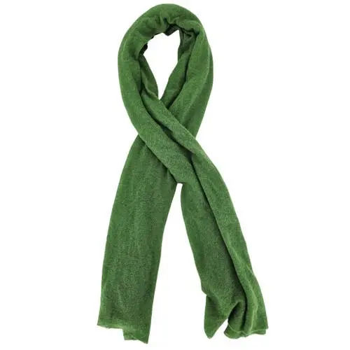 MADISON MAISON X BOTTO GIUSEPPE Large Cashmere Plain Stole - Grass Green
