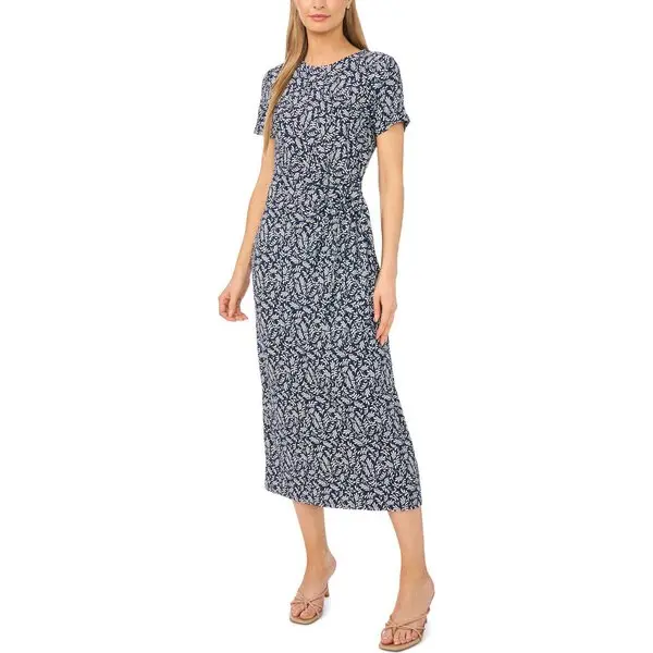 Halogen Side Tie Midi Dress
