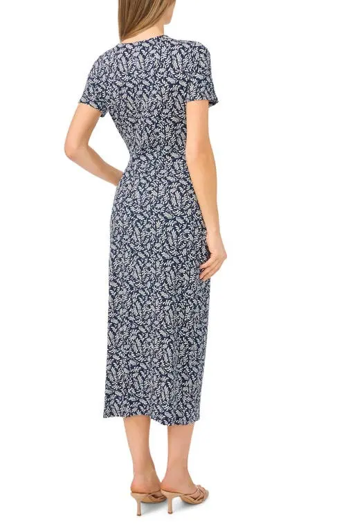 Halogen Side Tie Midi Dress
