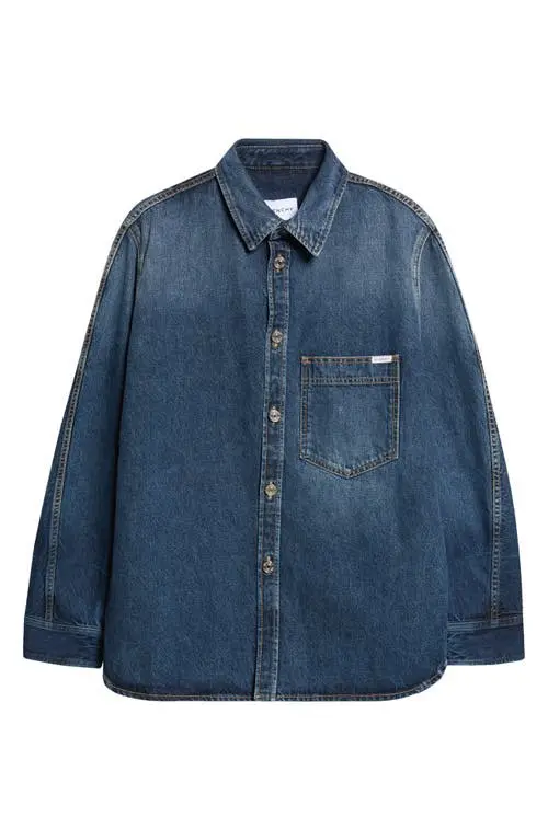 Givenchy Couture Seam Denim Button-up Shirt