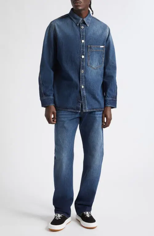 Givenchy Couture Seam Denim Button-up Shirt