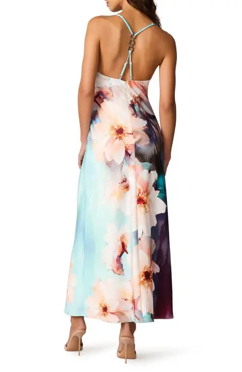 Steve Madden Floral Print Cutout Maxi Dress