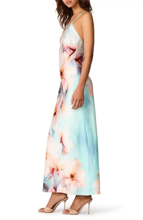 Steve Madden Floral Print Cutout Maxi Dress
