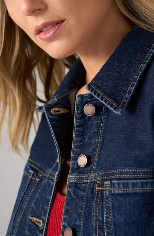 LIVERPOOL Cuffed Selvedge Denim Trucker Jacket