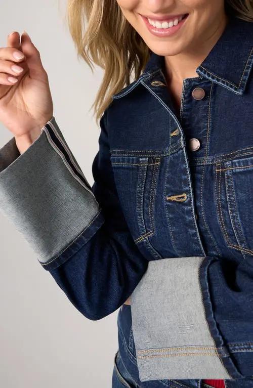 LIVERPOOL Cuffed Selvedge Denim Trucker Jacket