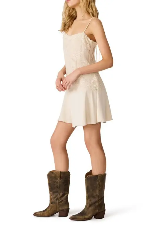 Steve Madden Lace Sleeveless Square Neck Mini Dress