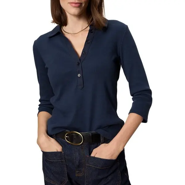 Sanctuary Echo Rib Henley Top