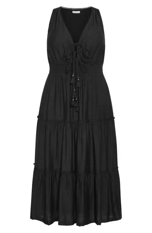 City Chic Azaria Sleeveless Maxi Dress