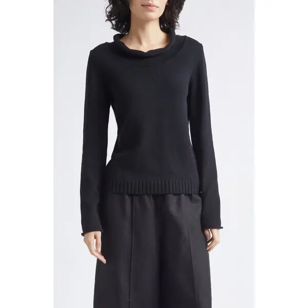 Posse Teo Cowl Neck Cotton Sweater
