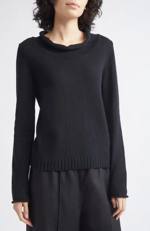Posse Teo Cowl Neck Cotton Sweater