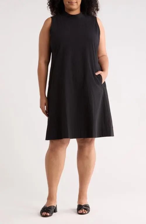 Eileen Fisher Mock Neck Sleeveless Dress