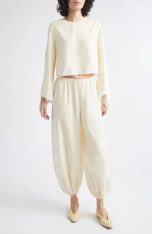 Posse Tabitha Lace-trimmed Tencel Top