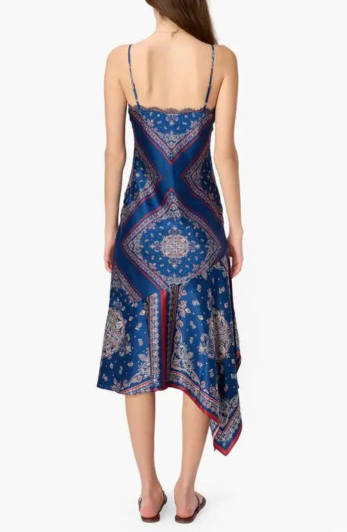Cami Nyc Becky Lace Trim Silk Slipdress