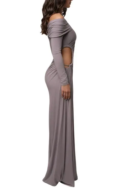 JLUXLABEL Gilded Grace Maxi Dress