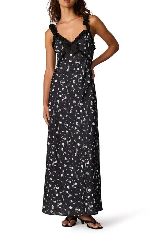 Steve Madden Lavern Floral Ruffle Maxi Dress