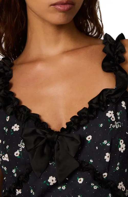 Steve Madden Lavern Floral Ruffle Maxi Dress