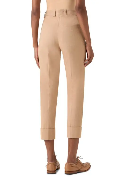 Akris Maxima Cotton Stretch Denim Crop Pants