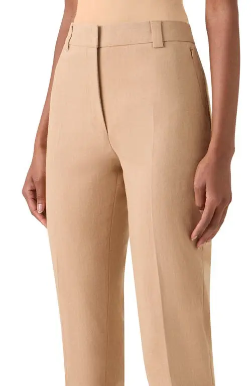 Akris Maxima Cotton Stretch Denim Crop Pants