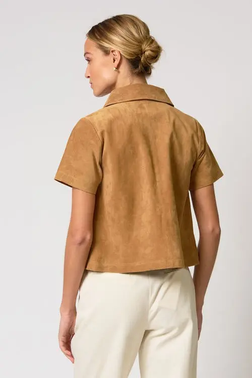 Central Park West Rusty Genuine Suede Ss Jacket