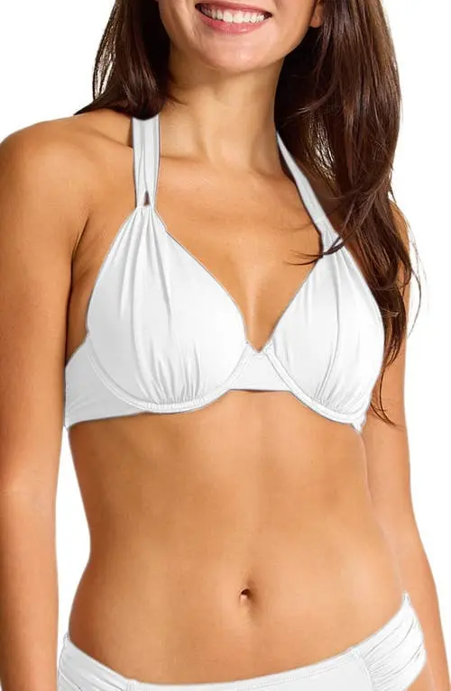 Tommy Bahama Pearl Underwire Halter Bikini Top - White
