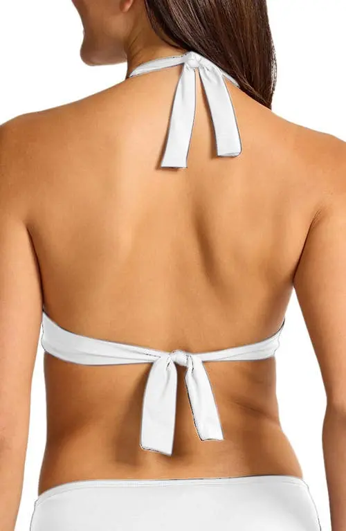 Tommy Bahama Pearl Underwire Halter Bikini Top - White