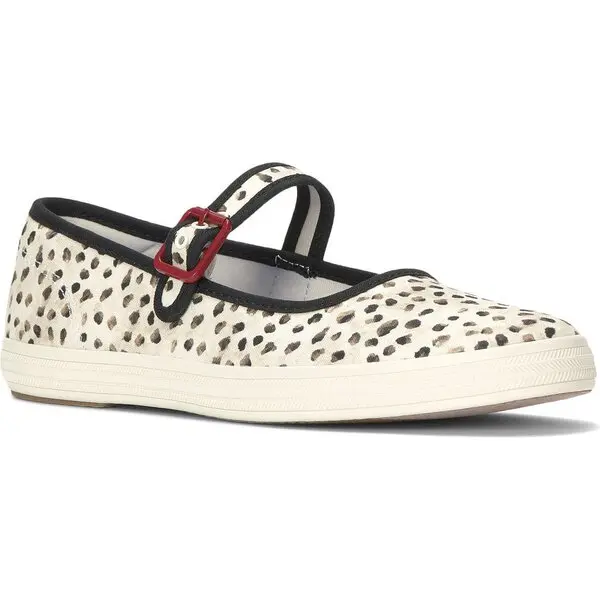 Keds® Maisie Mary Jane Sneaker - Cream/black