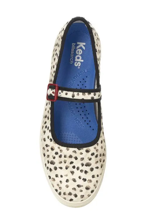 Keds® Maisie Mary Jane Sneaker - Cream/black