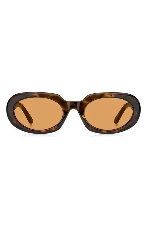Marc Jacobs Tortoiseshell Oval Sunglasses - Havana/orange