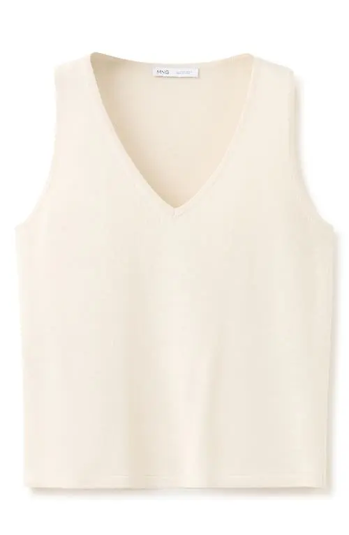 Mango V-neck Knit Top