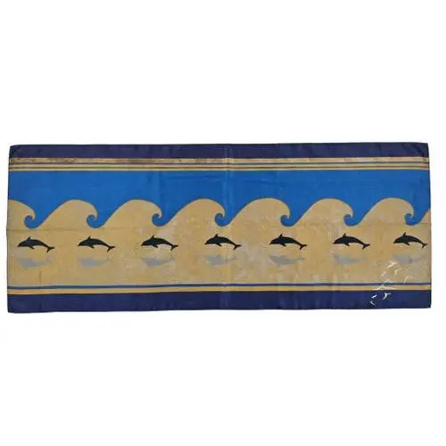 ANNETTE AMOROSO Etruscan Italian Silk Satin Scarf - Blue
