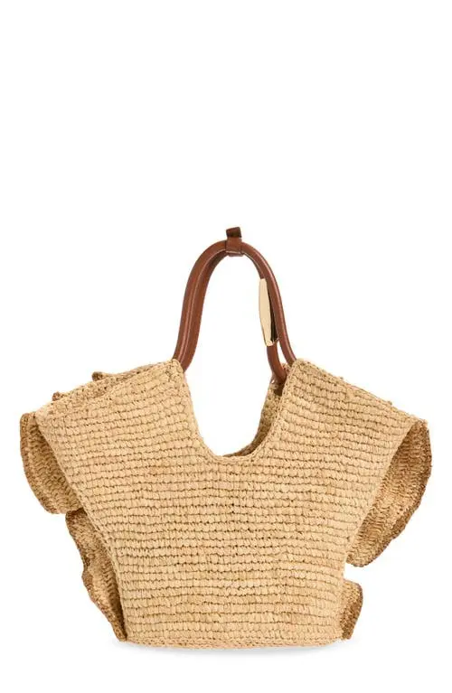 Zimmermann Small Goldentime Ruffled Tote