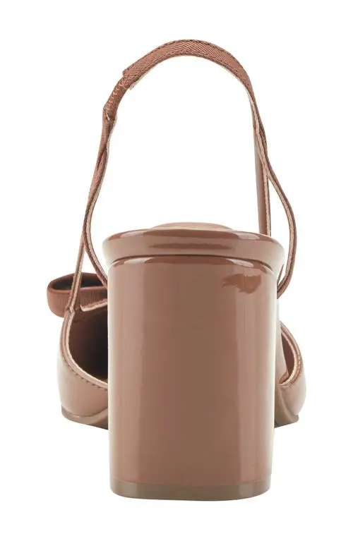 Bandolino Sanessa Slingback Block Heel Pump - Caramel