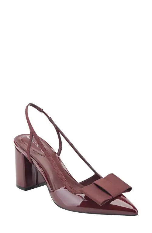 Bandolino Sanessa Slingback Block Heel Pump - Garnet