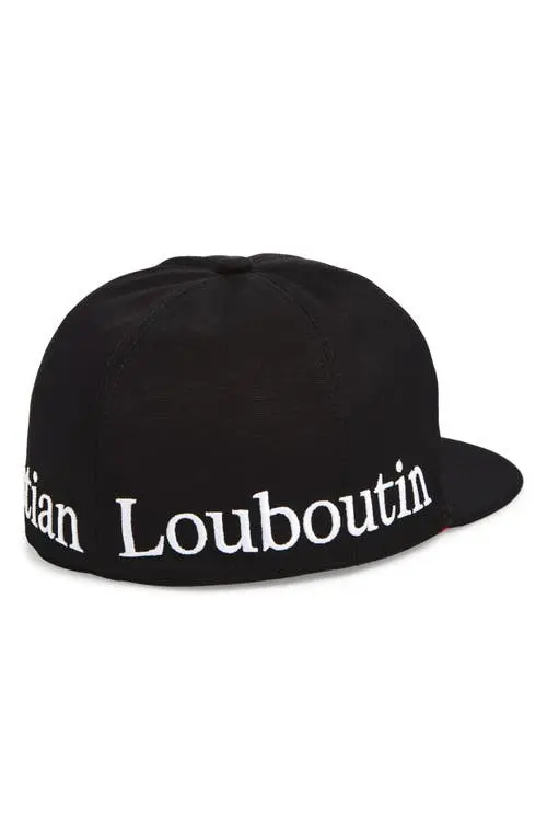 CHRISTIAN LOUBOUTIN Canopy Cotton Baseball Cap