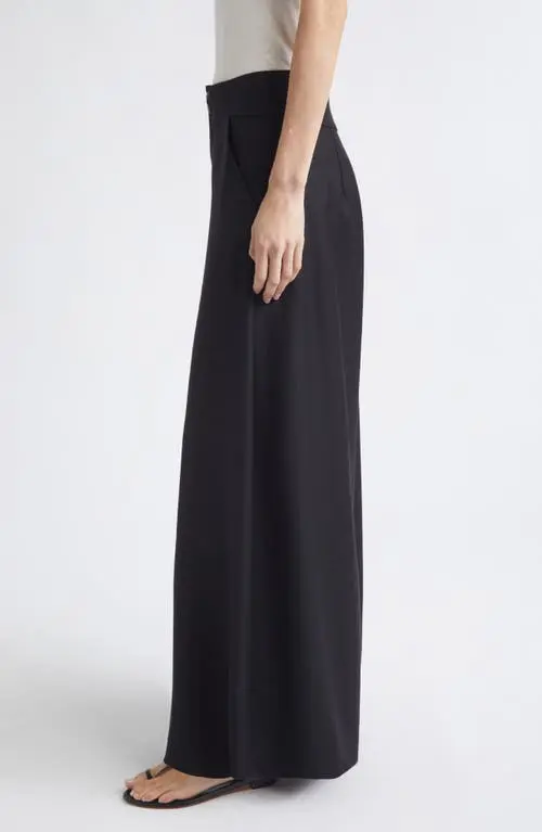 Posse Leona High Waist Wide Leg Wool Trousers