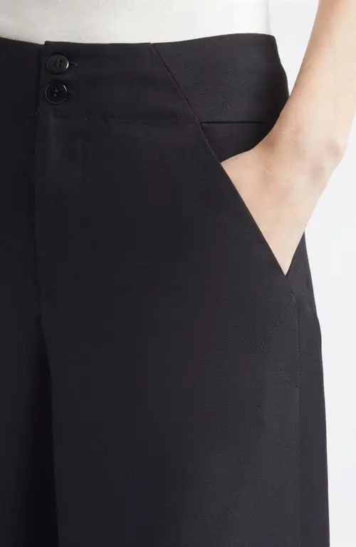 Posse Leona High Waist Wide Leg Wool Trousers