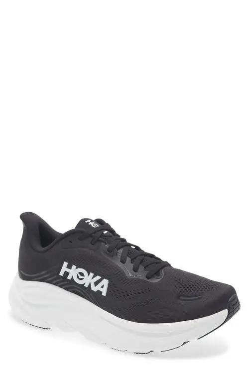 HOKA® Clifton Running Shoe - Black/white