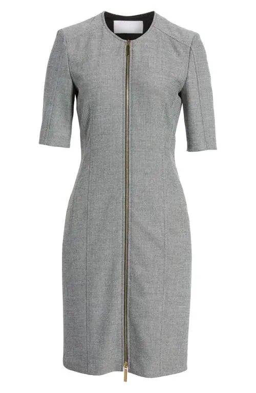 BOSS Demirana Zip Front Sheath Dress